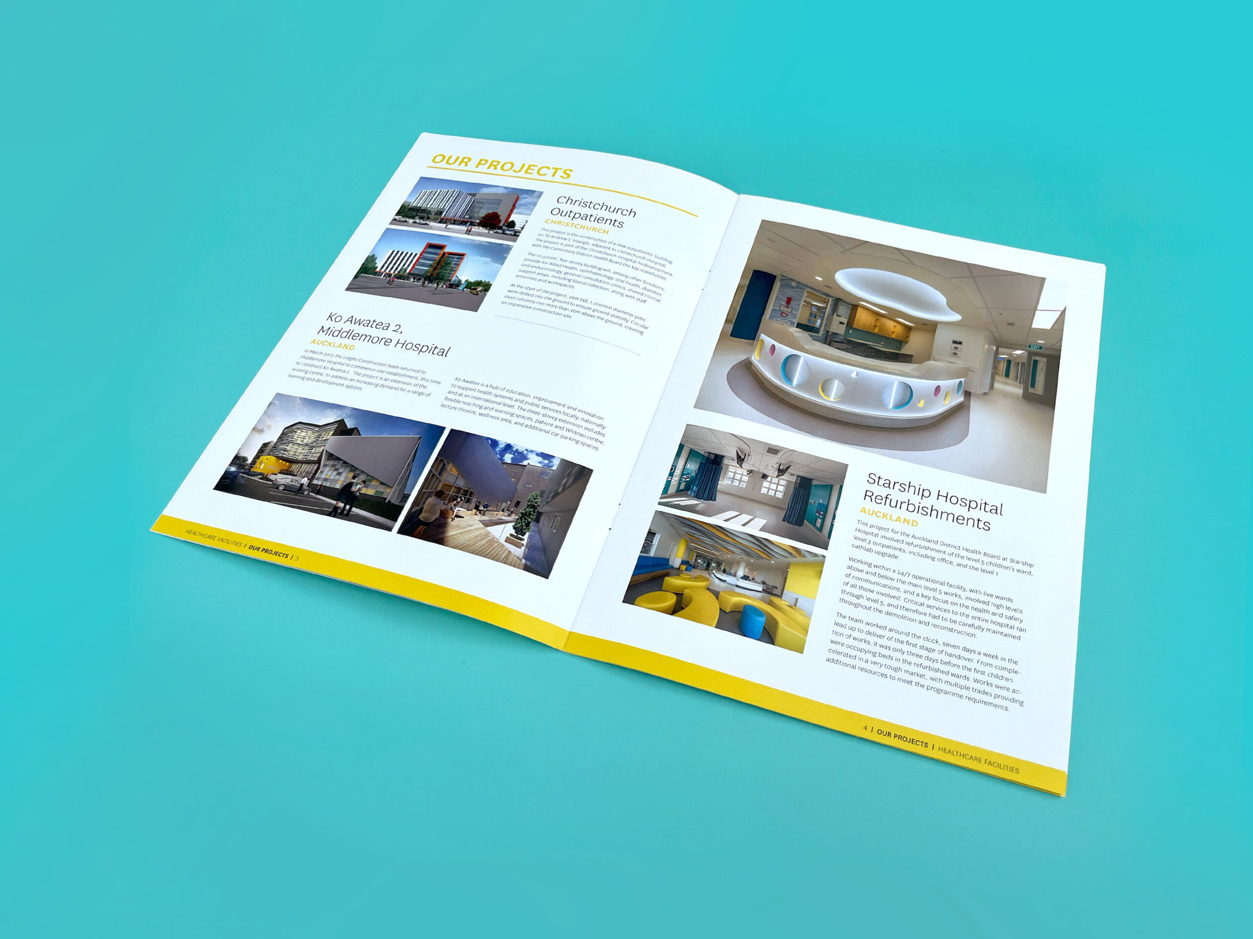 Healthcare Facilities Brochure Sarah Cahill Graphic Design