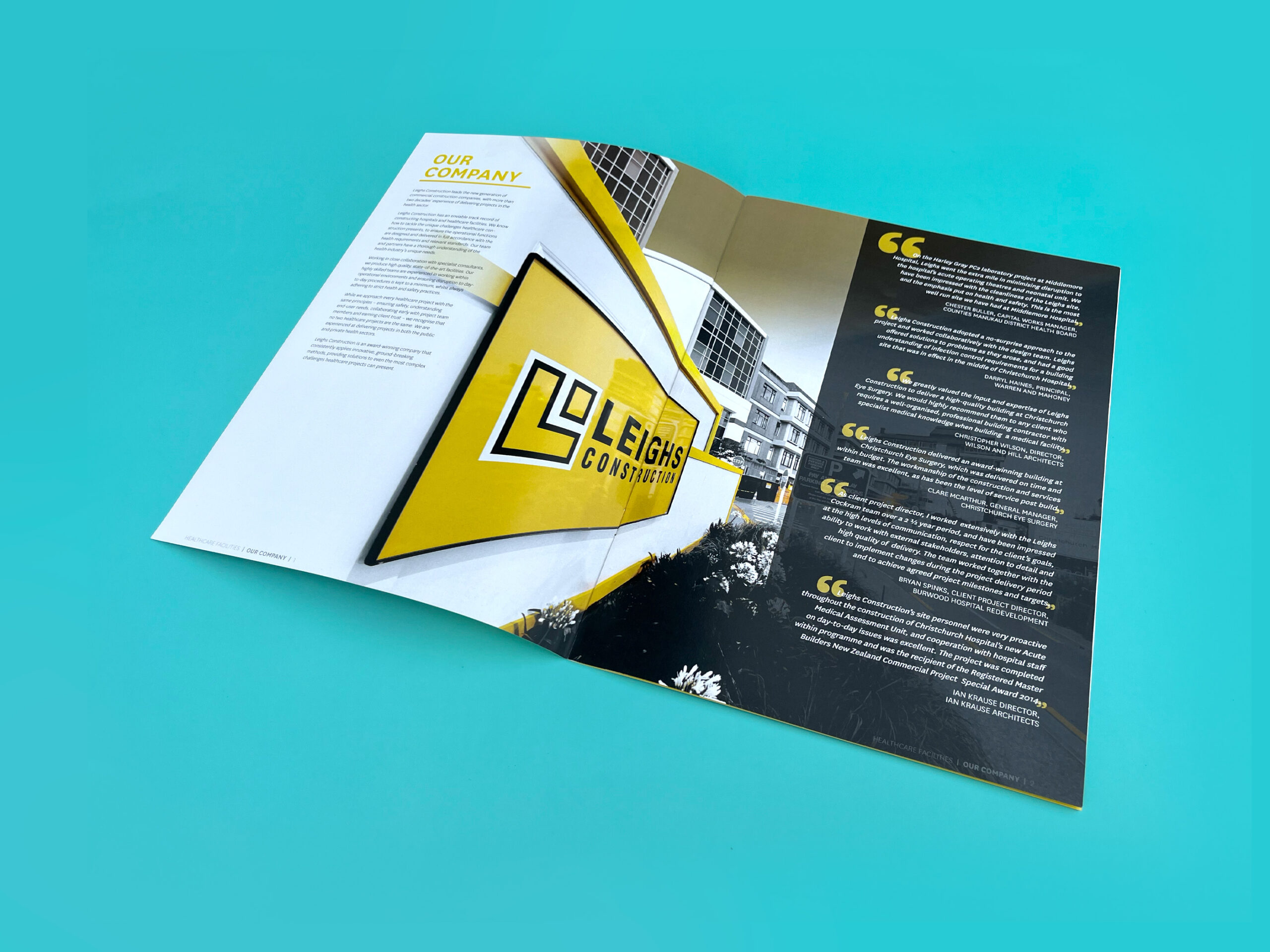 Healthcare Facilities Brochure Sarah Cahill Graphic Design