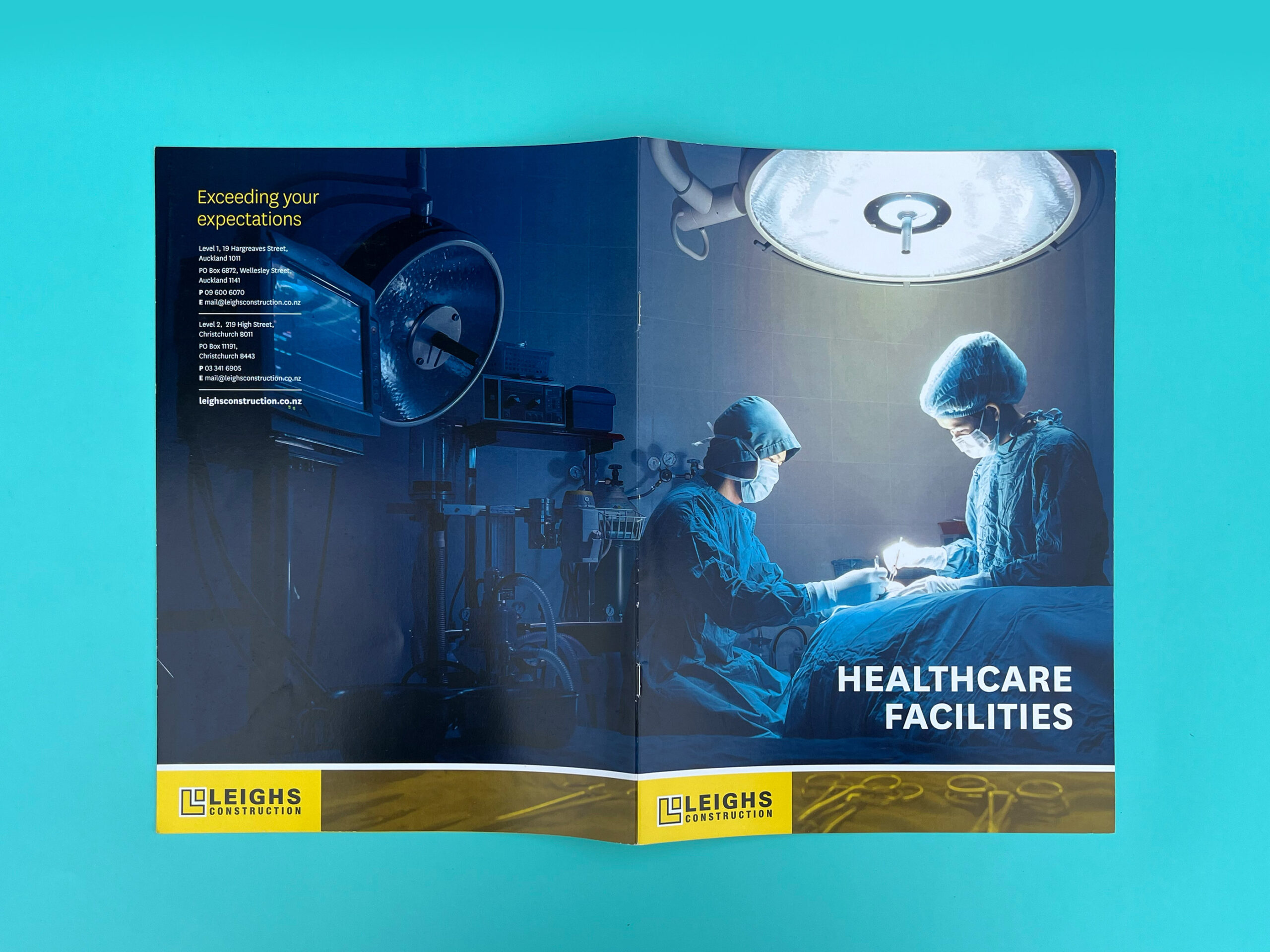 Healthcare Facilities Brochure Sarah Cahill Graphic Design